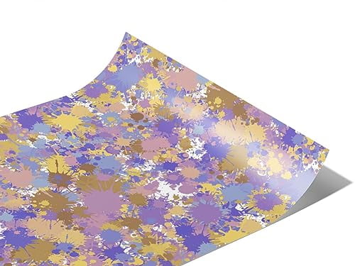 Rwraps Paint Splatter Slumber Party Matte Vinyl Film Wrap 59in x 18ft ...