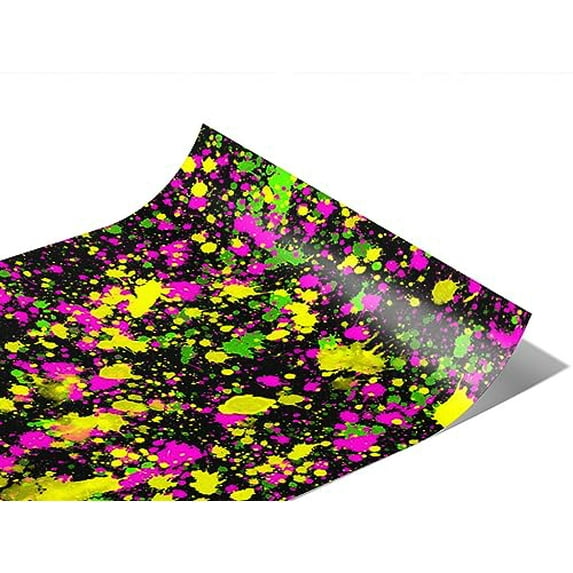 Rwraps Paint Splatter Studio Floor Matte Vinyl Film Wrap 59in x 8ft ...