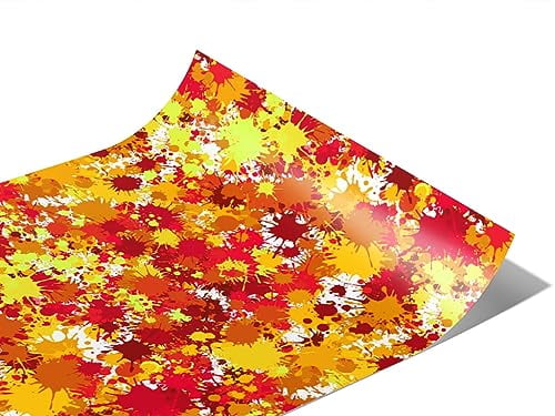 Rwraps Paint Splatter Summer Ends Gloss Vinyl Film Wrap 59in x 24ft ...