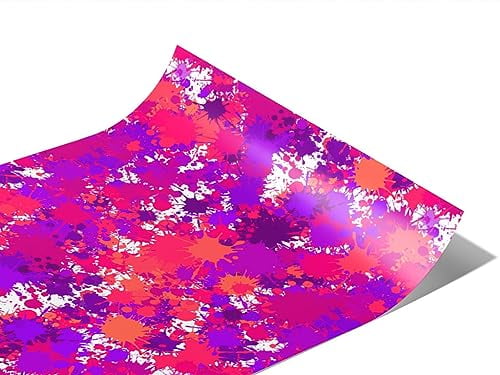 Rwraps Paint Splatter Tainted Love Matte Vinyl Film Wrap 59in x 11ft ...