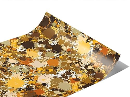 Rwraps Paint Splatter Under Attack Matte Vinyl Film Wrap 59in x 1ft ...