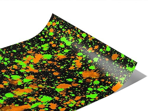 Rwraps Paint Splatter Wet Grass Gloss Vinyl Film Wrap 59in x 16ft Vinyl ...