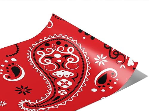 Rwraps Paisley Classic Bandana Matte Vinyl Film Wrap 59in x 22ft Vinyl ...