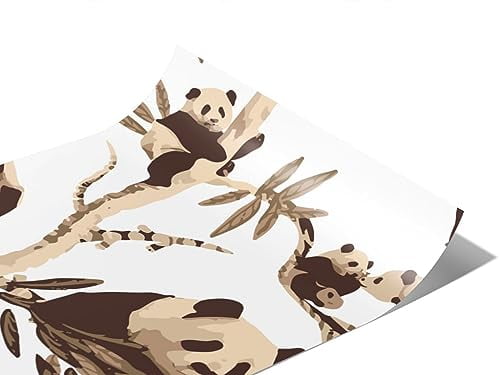 Rwraps Panda Lazing About Gloss Vinyl Film Wrap 59in x 12ft Vinyl ...