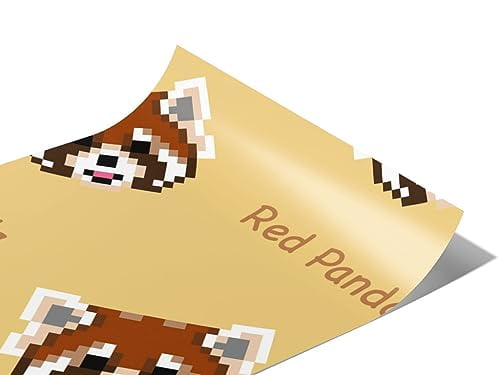 Rwraps Panda Pixel Fire Matte Vinyl Film Wrap 59in x 18ft Vinyl Vehicle ...