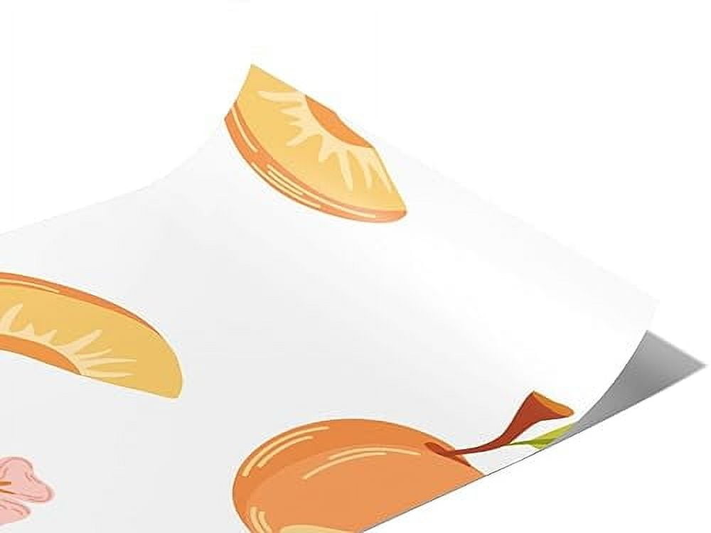 Rwraps Peach Nectar White Gloss Vinyl Film Wrap 59in x 18ft Vinyl ...