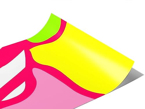 Rwraps Pink Abstract Love Beacon Gloss Vinyl Film Wrap 59in x 16ft ...