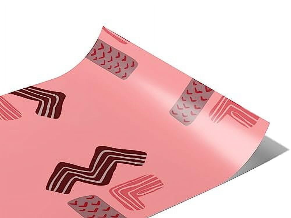 Rwraps Pink Abstract in Bed Gloss Vinyl Film Wrap 59in x 19ft Vinyl ...