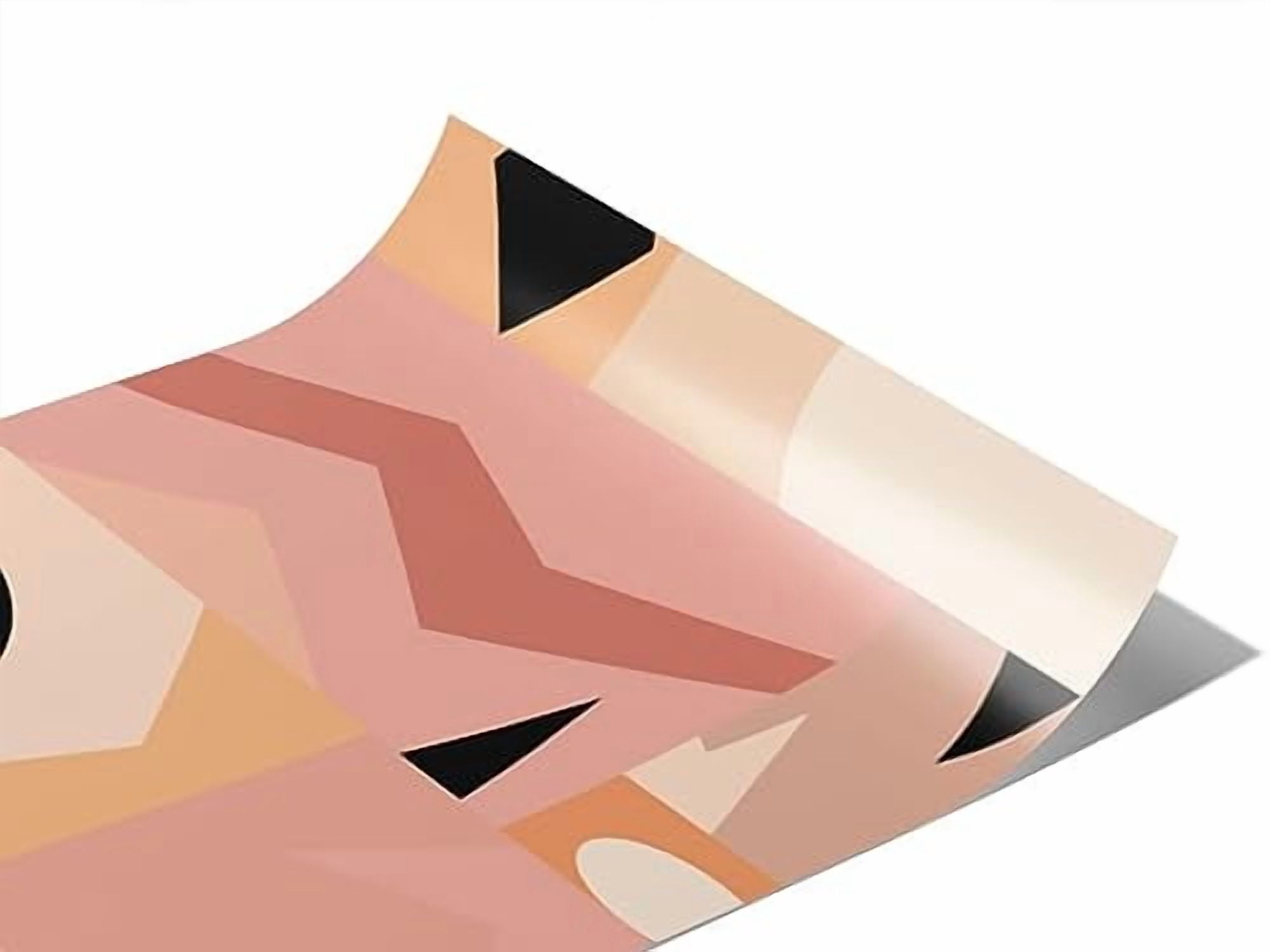Rwraps Pink Mosaic Abstract Salmon Gloss Vinyl Film Wrap 59in x 12ft ...