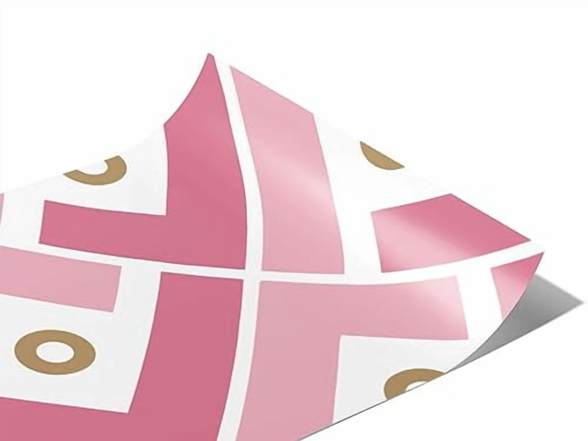 Rwraps Pink Mosaic Baker Miller Bars Gloss Vinyl Film Wrap 59in x 2ft ...