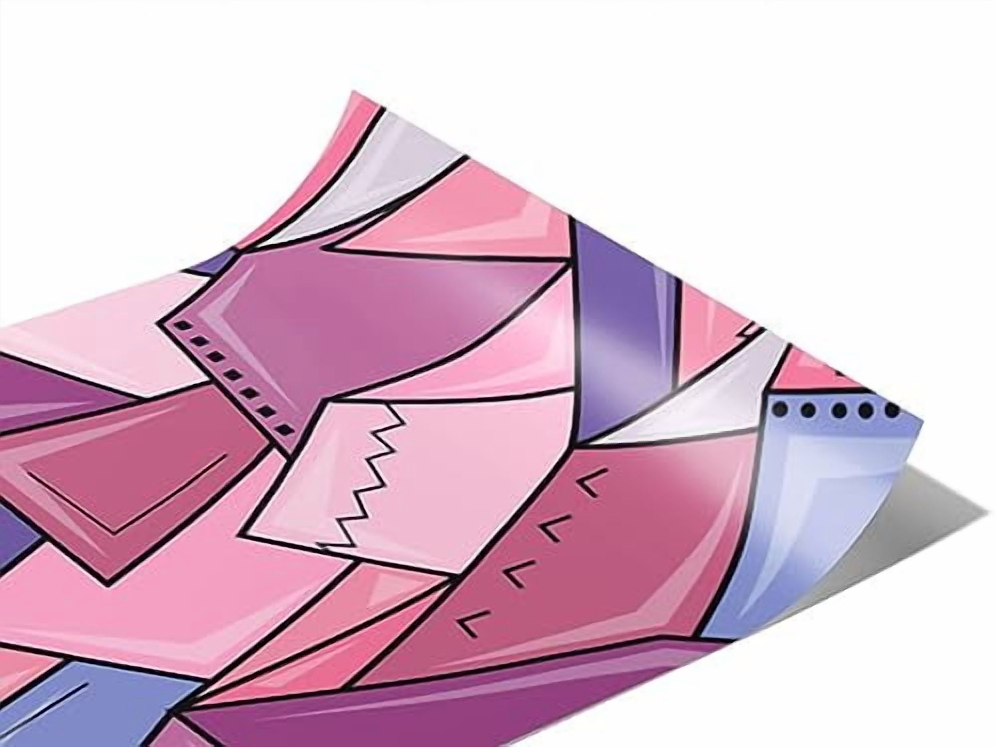 Rwraps Pink Mosaic How Mauvelous Gloss Vinyl Film Wrap 59in x 2ft Vinyl ...
