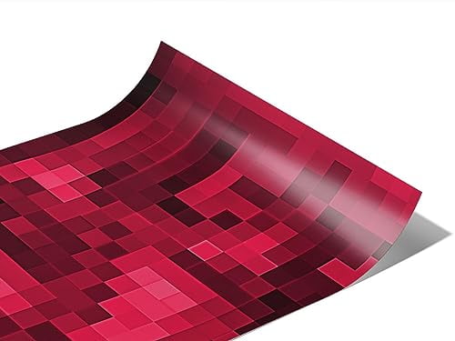 Rwraps Pink Pixel Fresh Raspberries Gloss Vinyl Film Wrap 59in x 11ft ...