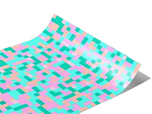 Rwraps Pink Pixel Vanilla Ice Matte Vinyl Film Wrap 59in x 20ft Vinyl ...