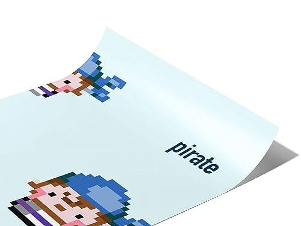 Rwraps Pirate Pixel Crew Matte Vinyl Film Wrap 59in x 17ft Vinyl Vehicle Car Film Sheet Roll ...