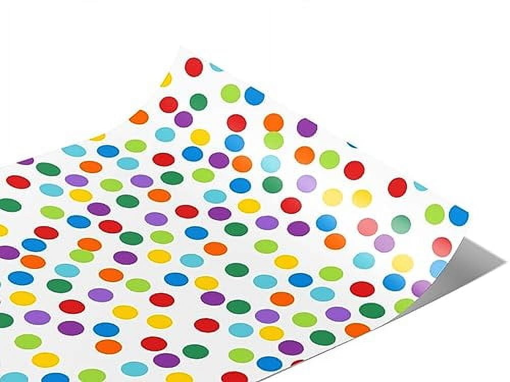 Rwraps Polka Dot Confetti Explosion Gloss Vinyl Film Wrap 59in x 20ft ...