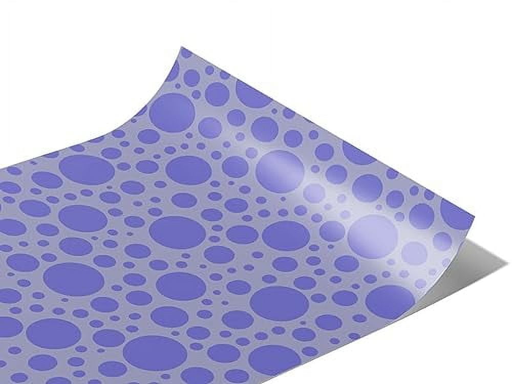 Rwraps Polka Dot Cyber Grape Gloss Vinyl Film Wrap 59in x 2ft Vinyl ...
