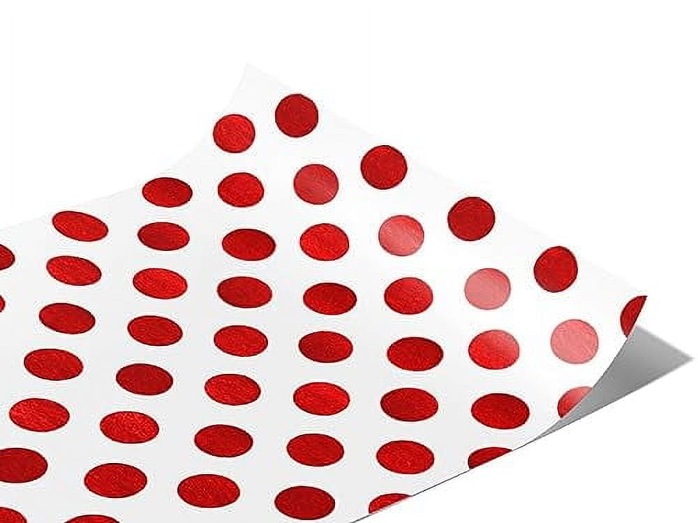 Rwraps Polka Dot Exit Sign Matte Vinyl Film Wrap 59in x 8ft Vinyl ...