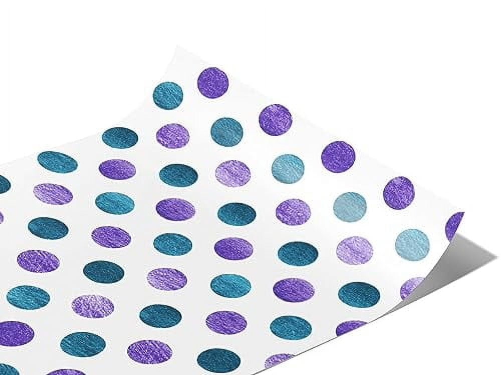 Rwraps Polka Dot Good Evening Matte Vinyl Film Wrap 59in x 9ft Vinyl ...