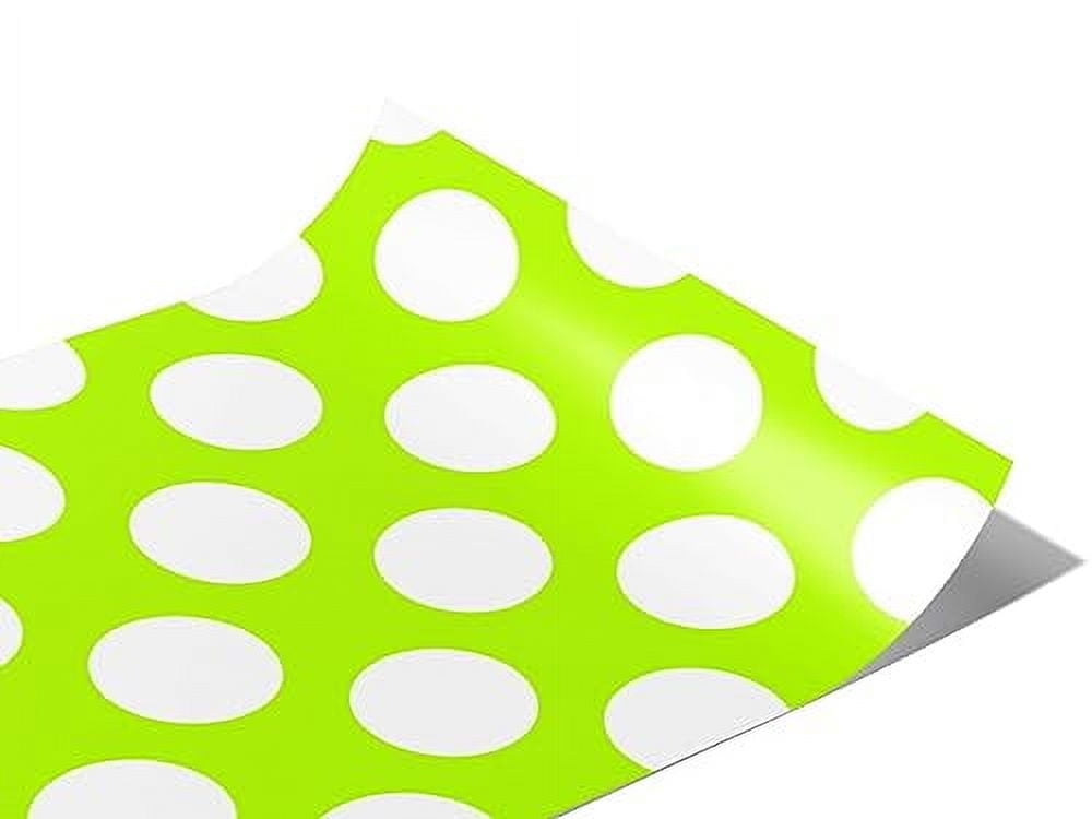 Rwraps Polka Dot Green Lizard Matte Vinyl Film Wrap 59in x 6ft Vinyl ...