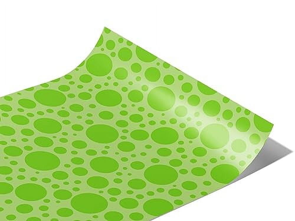 Rwraps Polka Dot India Green Matte Vinyl Film Wrap 59in x 14ft Vinyl ...