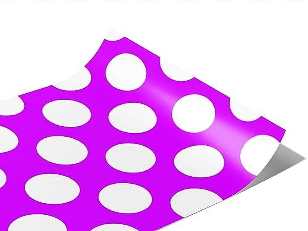 Rwraps Polka Dot Jazzberry Pink Matte Vinyl Film Wrap 59in x 19ft Vinyl ...