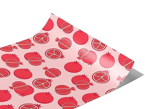 Rwraps Pomegranate Half Sliced Matte Vinyl Film Wrap 59in x 6ft Vinyl ...