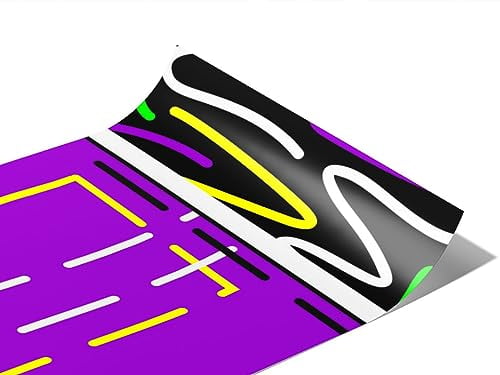 Rwraps Purple Abstract Radical Renovations Matte Vinyl Film Wrap 59in x ...