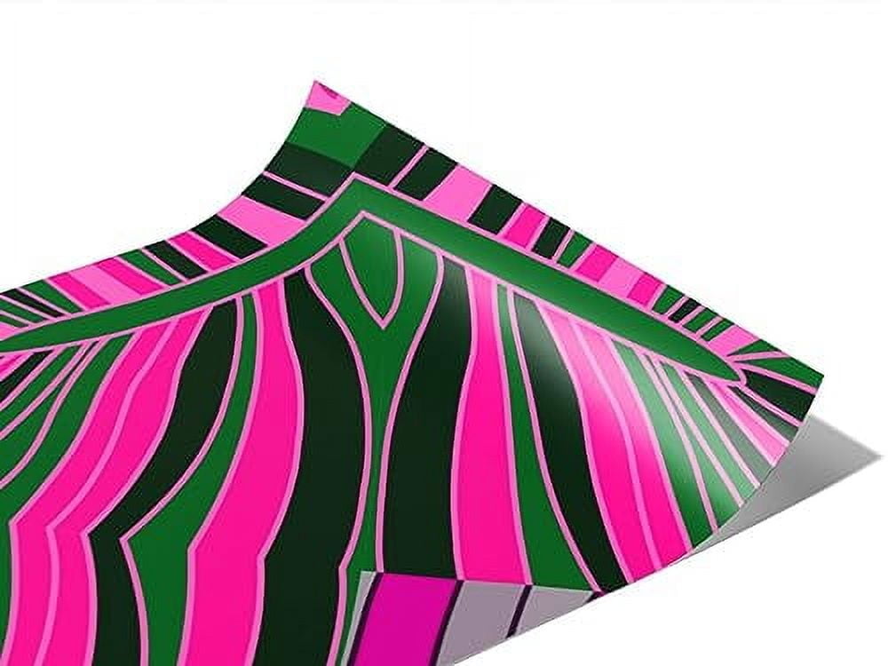 Rwraps Purple Art Deco Psychedelic Shells Matte Vinyl Film Wrap 59in x ...