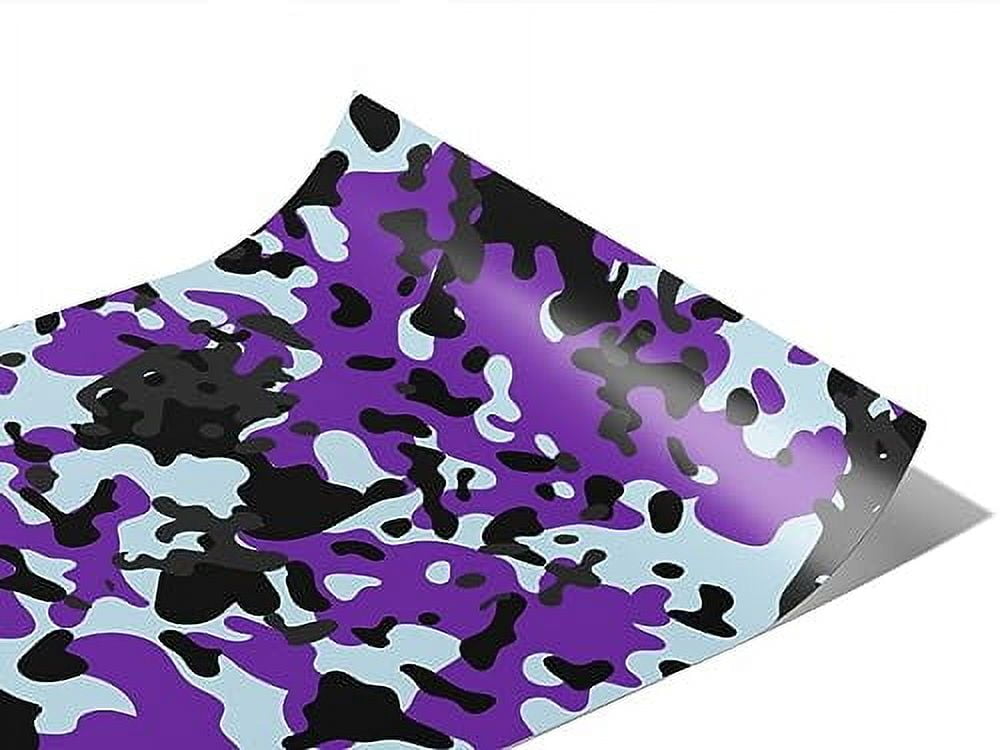 Rwraps Purple Camouflage Iris Multicam Gloss Vinyl Film Wrap 59in x ...