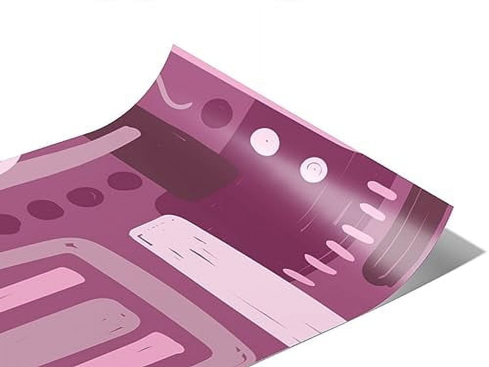 Rwraps Purple Mosaic Trapped Orchids Gloss Vinyl Film Wrap 59in x 8ft ...