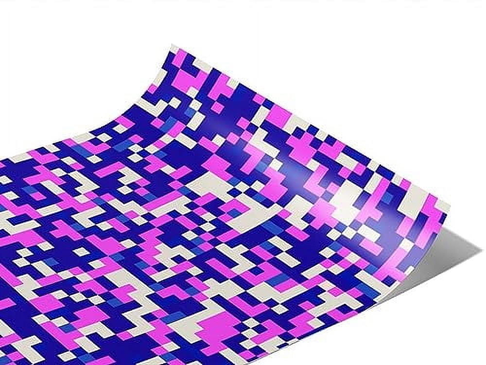 Rwraps Purple Pixel Turning Violet Gloss Vinyl Film Wrap 59in x 18ft ...