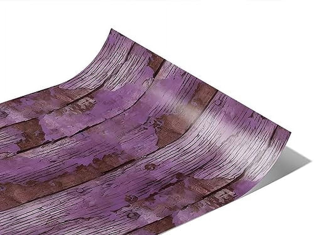 Rwraps Purple Wood Plank Distressed Periwinkle Gloss Vinyl Film Wrap ...