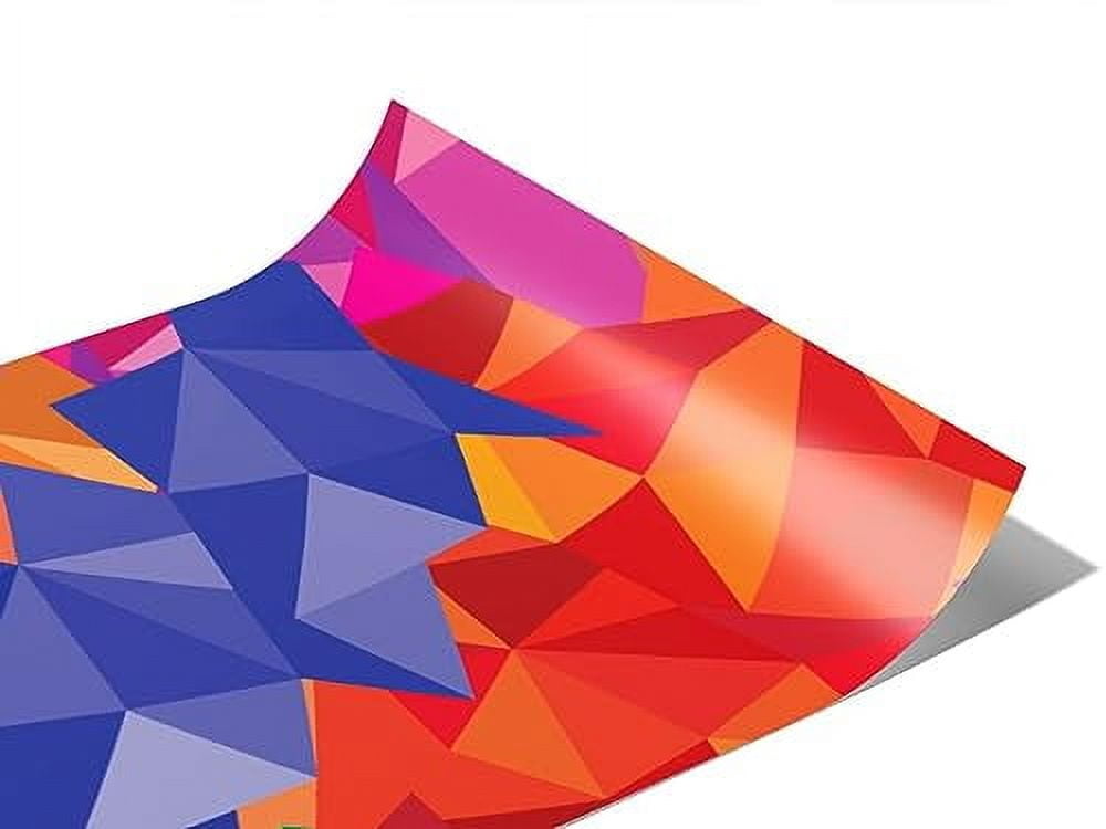 Rwraps Rainbow Abstract Electric Beast Gloss Vinyl Film Wrap 59in x 8ft ...