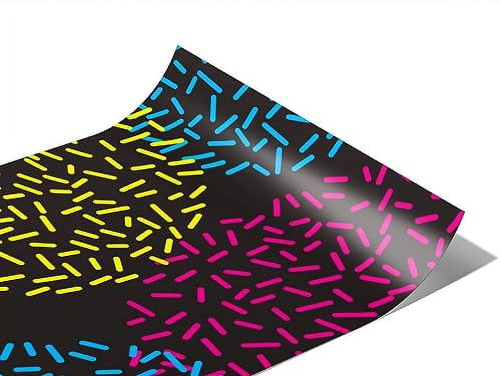 Rwraps Rainbow Abstract Winners Celebration Matte Vinyl Film Wrap 59in ...