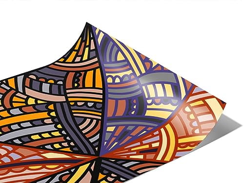 Rwraps Rainbow Art Deco Masters Servant Gloss Vinyl Film Wrap 59in x ...