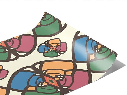 Rwraps Rainbow Art Deco Muted Magic Matte Vinyl Film Wrap 59in x 18ft ...