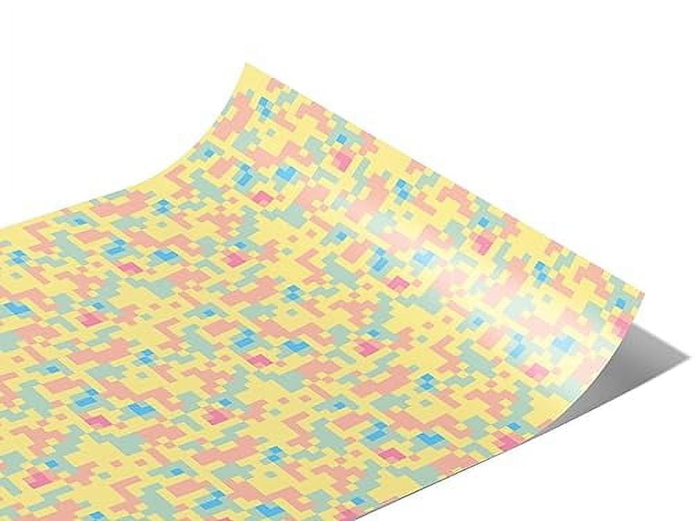 Rwraps Rainbow Pixel Granny Chair Matte Vinyl Film Wrap 59in x 30ft ...