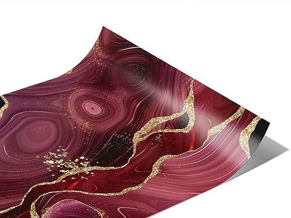 Rwraps Red Agate Gemstone Red Planet Gloss Vinyl Film Wrap 59in x 6ft ...