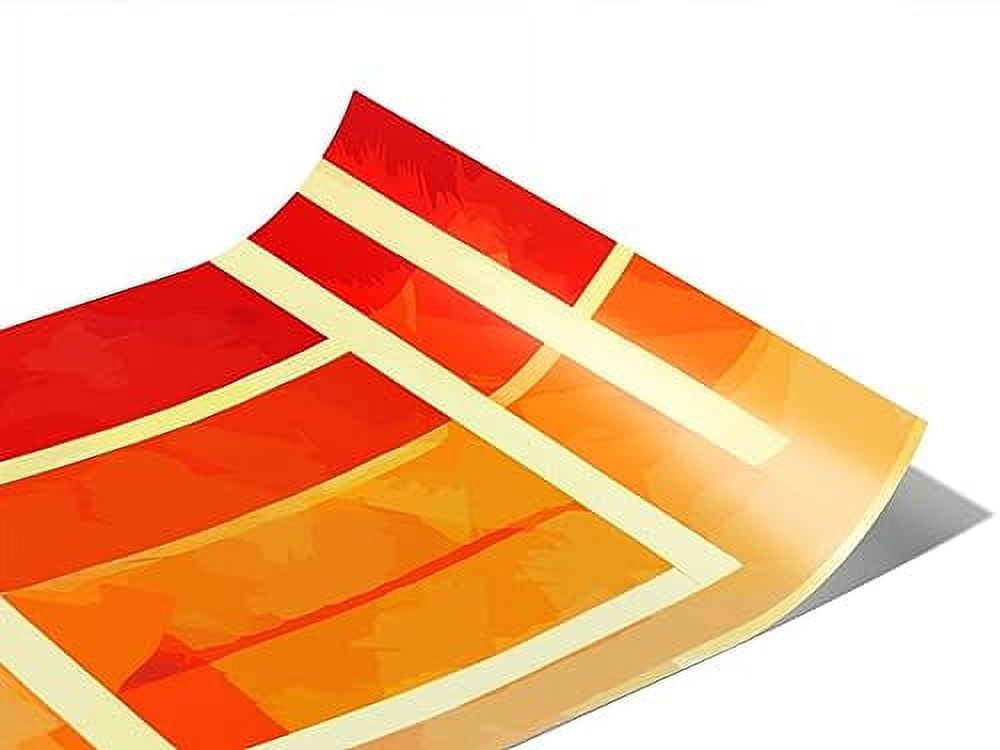 Rwraps Red Art Deco Tit Tat Matte Vinyl Film Wrap 59in x 3ft Vinyl ...