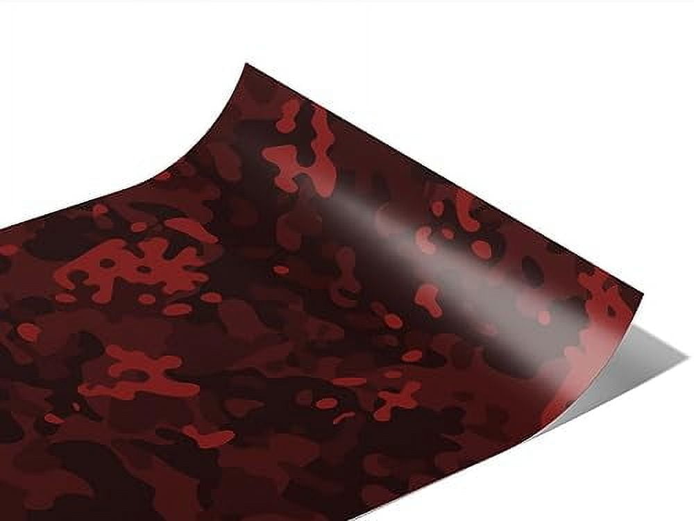 Rwraps Red Camouflage Burgundy ERDL Matte Vinyl Film Wrap 59in x 19ft ...