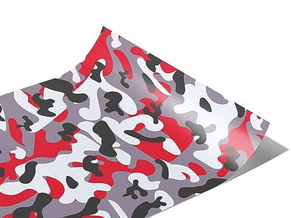 Rwraps Red Camouflage Carmen Flecktarn Matte Vinyl Film Wrap 59in x 8ft ...