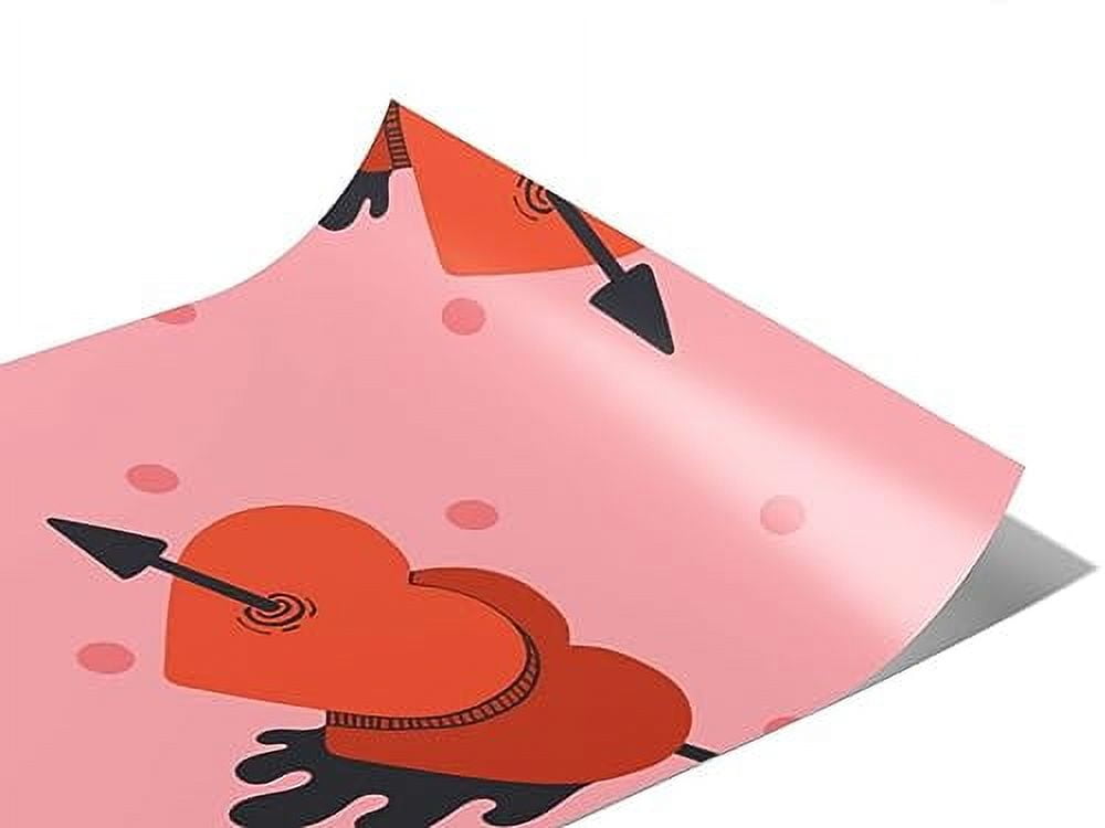 Rwraps Red Heart Match Made Matte Vinyl Film Wrap 59in x 5ft Vinyl ...