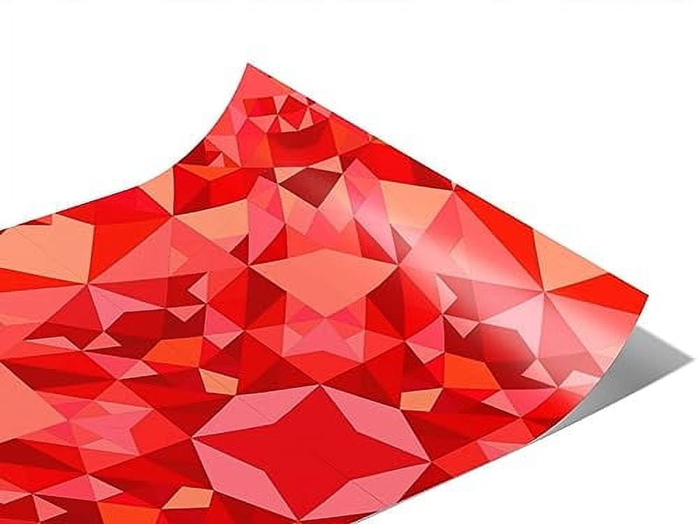 Rwraps Red Mosaic Candy Apples Matte Vinyl Film Wrap 59in x 21ft Vinyl ...