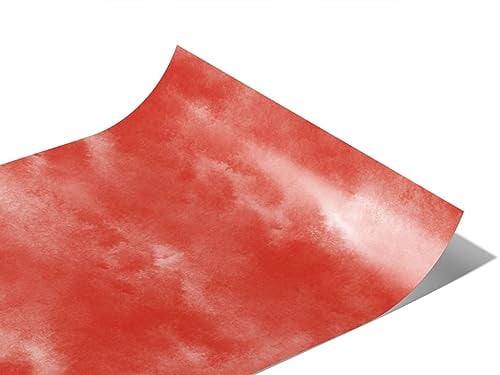 Rwraps Red Watercolor Gig Economy Gloss Vinyl Film Wrap 59in x 12ft ...
