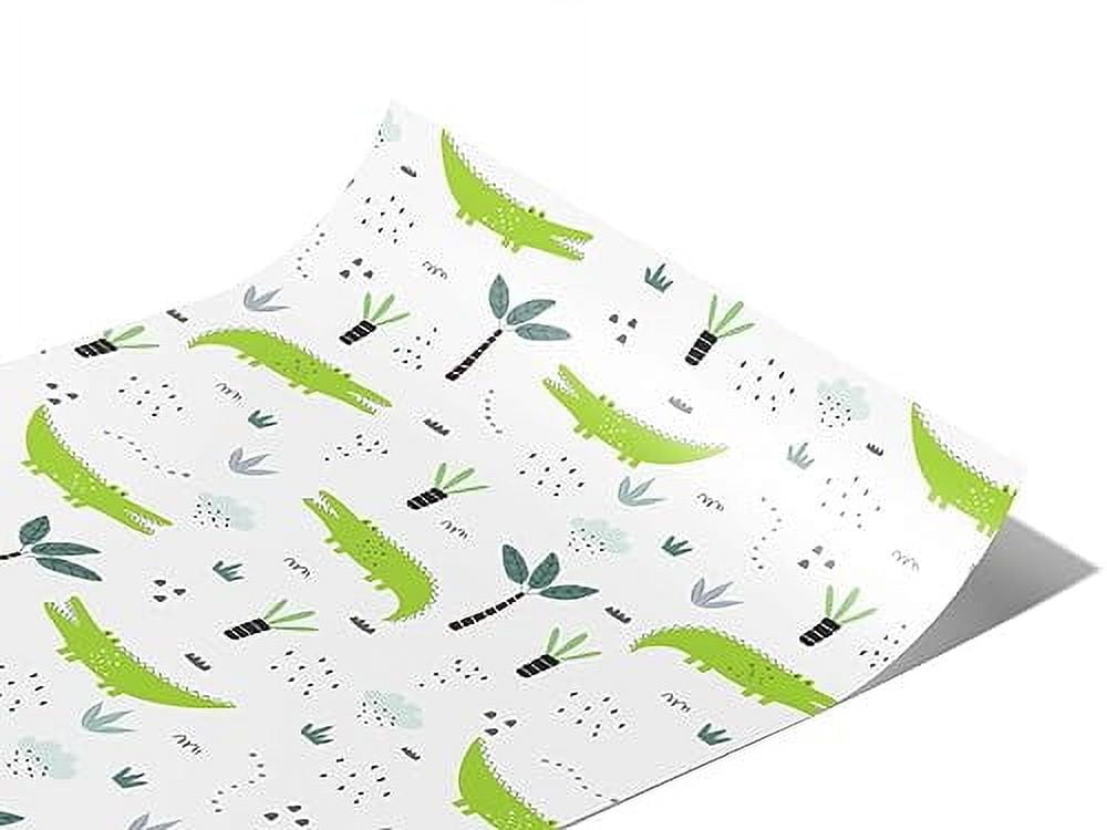 Rwraps Reptile Cartoon Alligators Gloss Vinyl Film Wrap 59in x 5ft ...