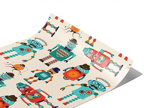 Rwraps Robot Gentleman Bots Gloss Vinyl Film Wrap 59in x 22ft Vinyl ...