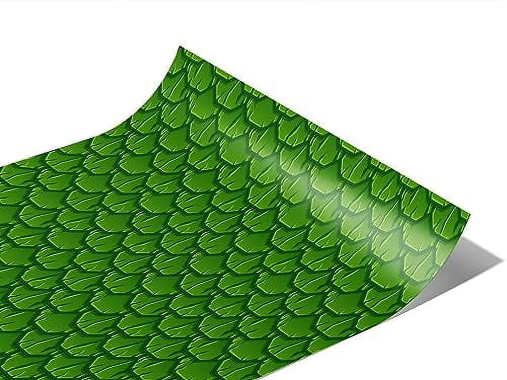Rwraps Roofing Tile Green Scaled Matte Vinyl Film Wrap 59in x 29ft ...