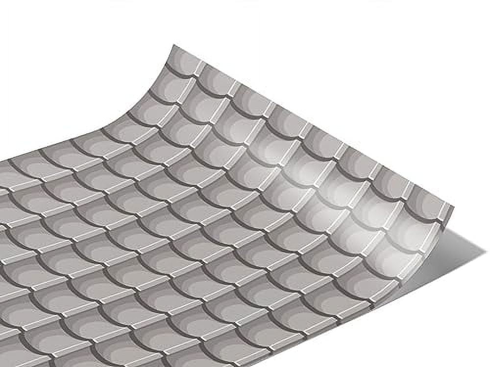 Rwraps Roofing Tile Grey Lipped Matte Vinyl Film Wrap 59in x 17ft Vinyl ...
