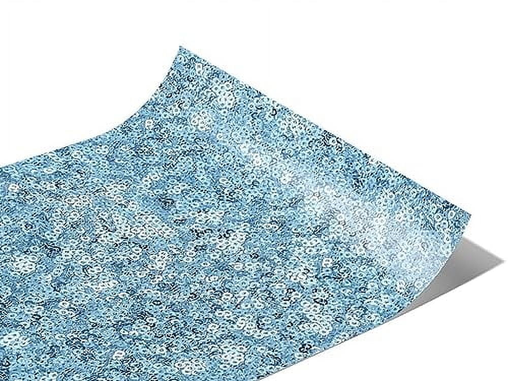 Rwraps Sequins Gemstone Robin Egg Matte Vinyl Film Wrap 59in x 8ft ...