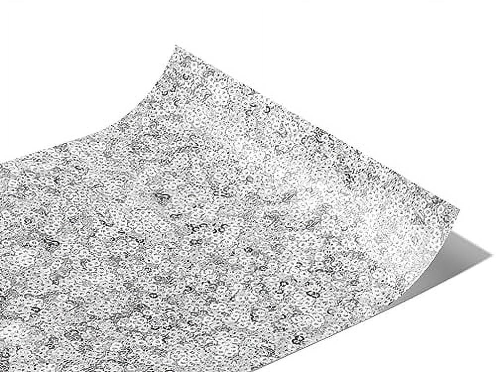 Rwraps Sequins Gemstone White Out Matte Vinyl Film Wrap 59in x 6ft ...